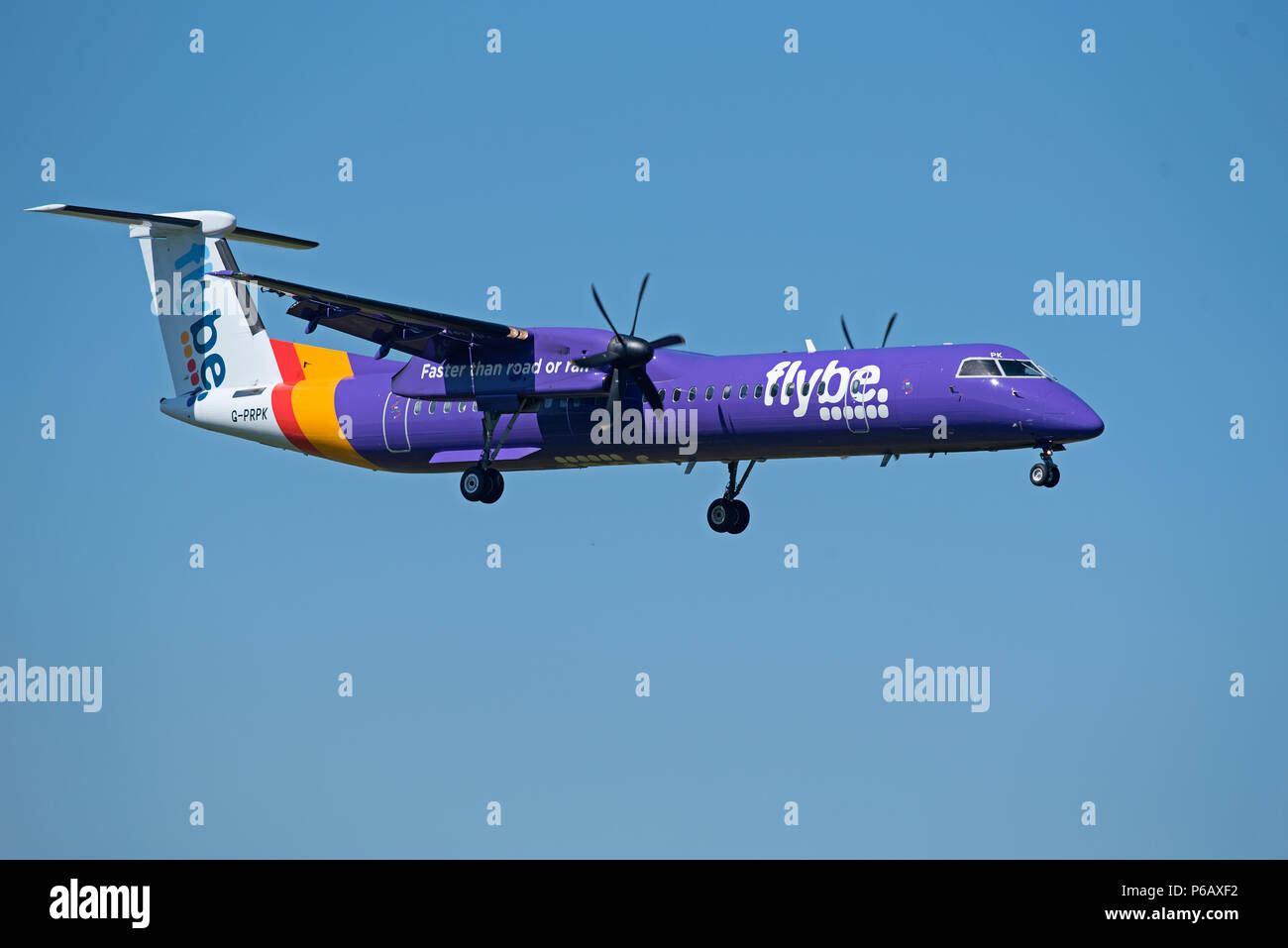 Flybe operate 59 bombardier dash 8 aircraft hi-res stock photography ...