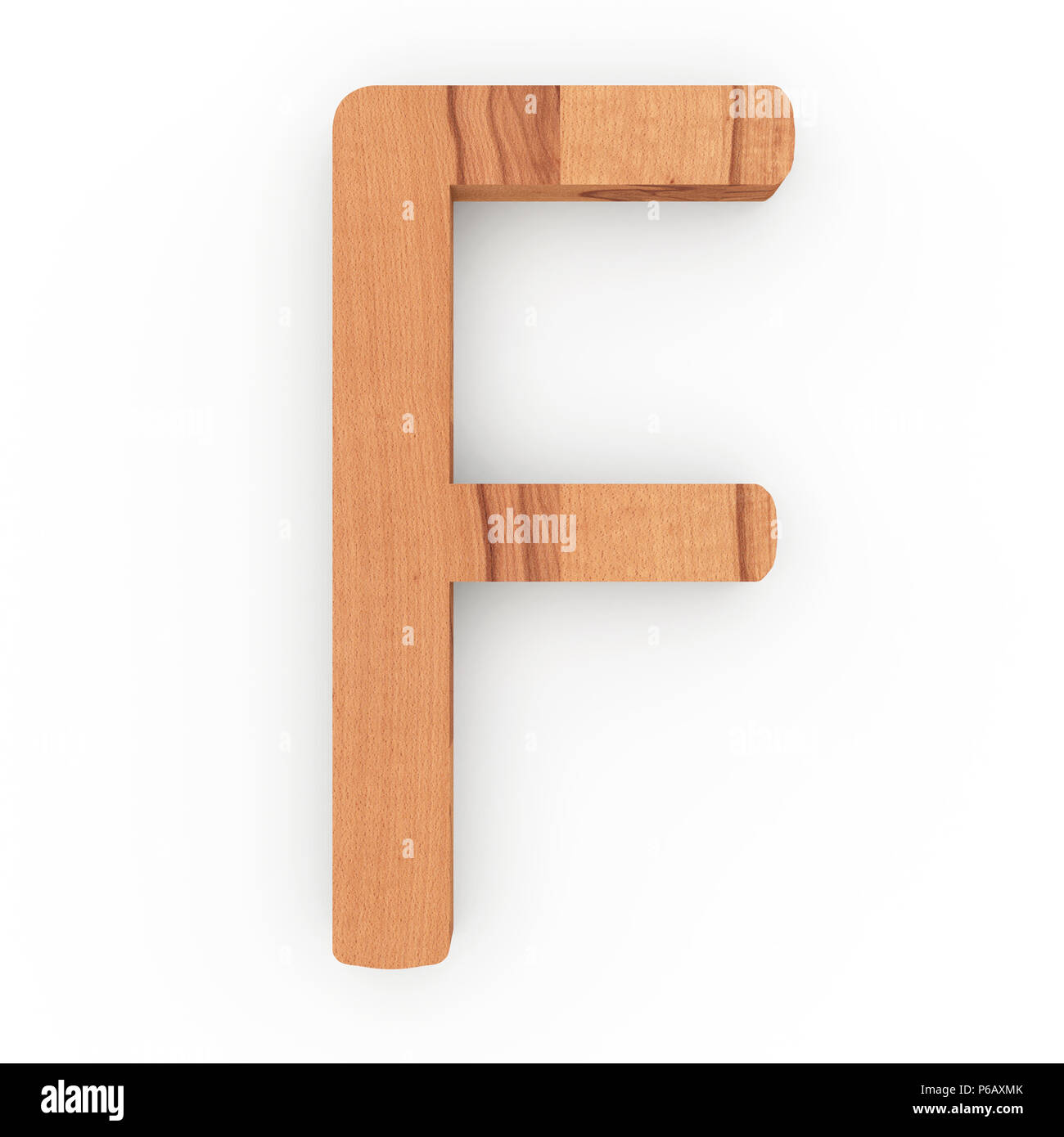 Wooden letter F isolated on white background Stock Photo - Alamy