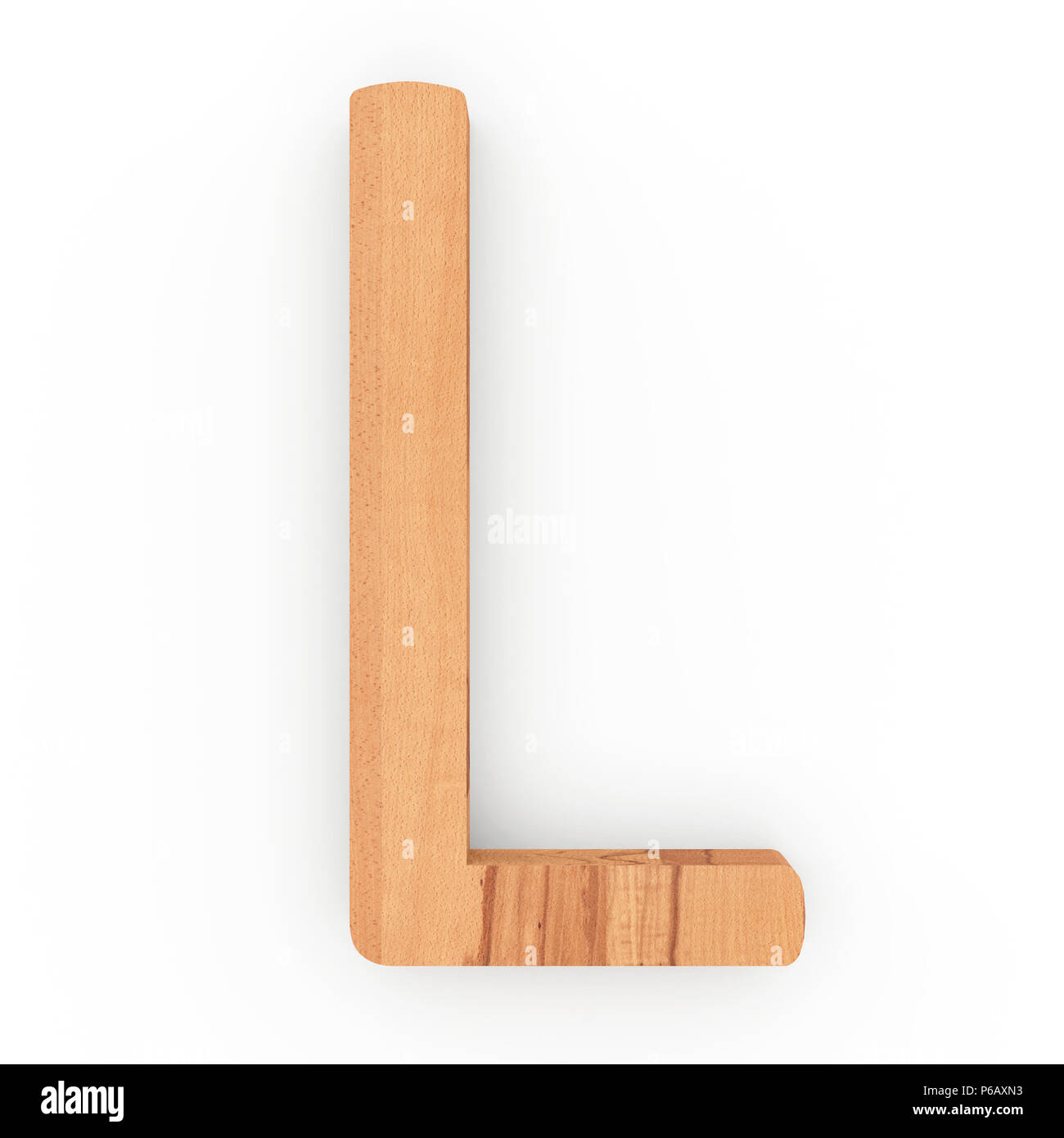 Wooden letter L isolated on white background Stock Photo - Alamy