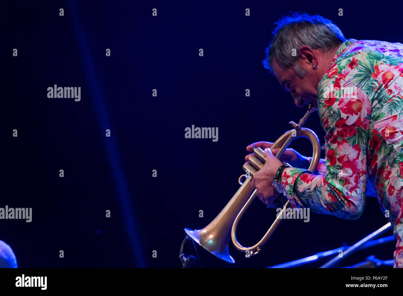 Rome, Italy. 27th June, 2018. The Italian jazz trumpet player performed ...