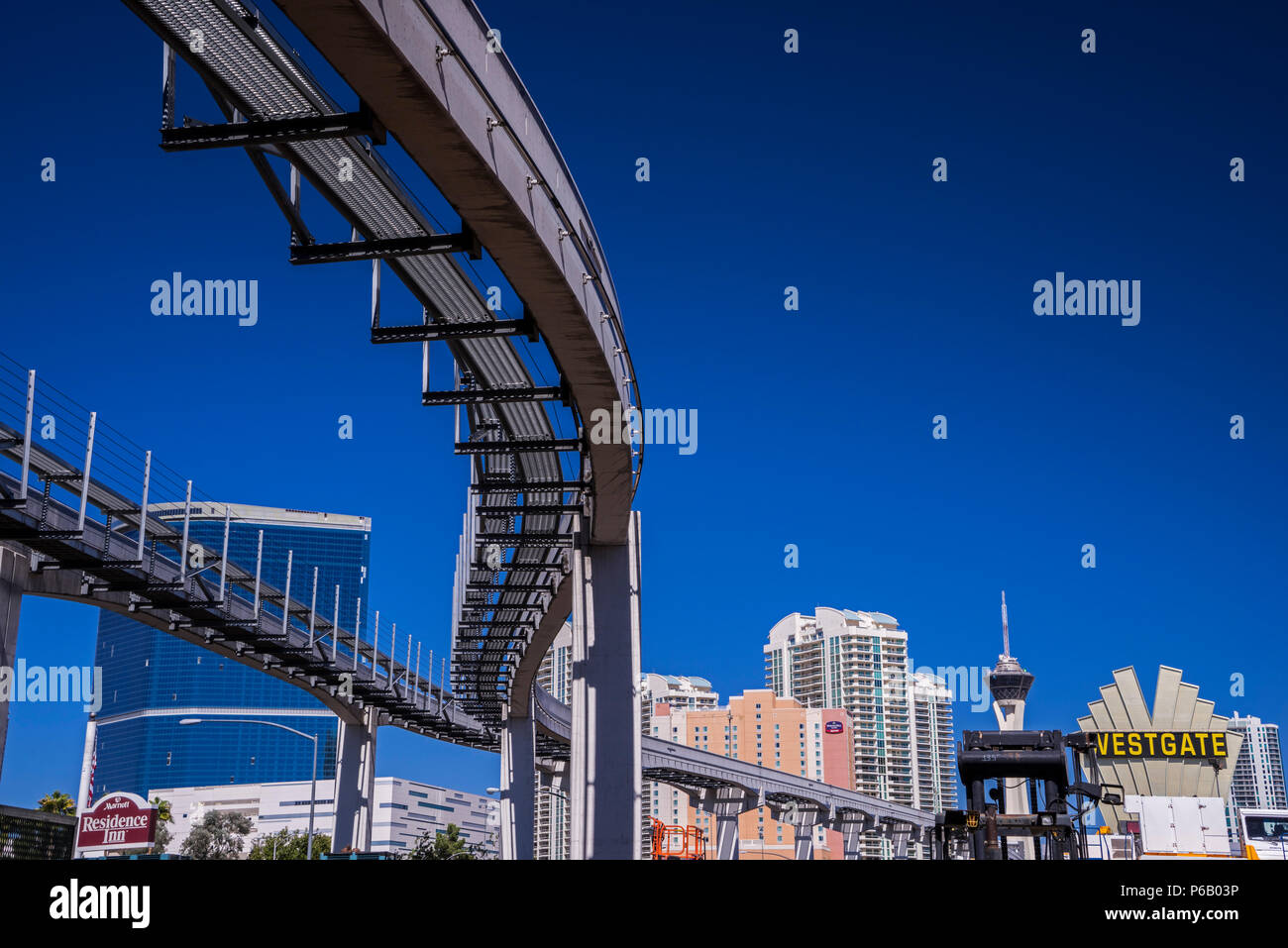 USA, Nevada, Las Vegas, Monorail Stock Photo - Alamy