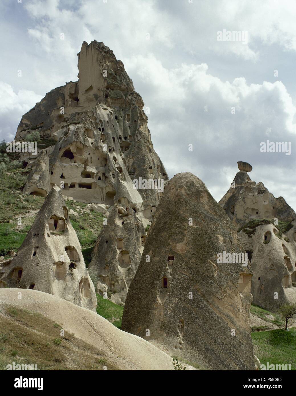 Inside rock house uchisar cappadocia hi-res stock photography and ...