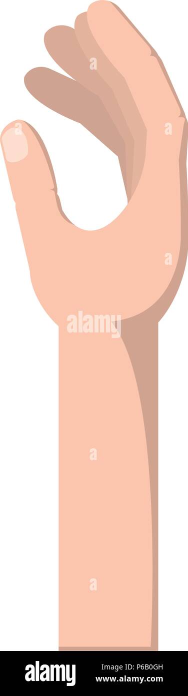 arm icon over white background, vector illustration Stock Vector Image ...