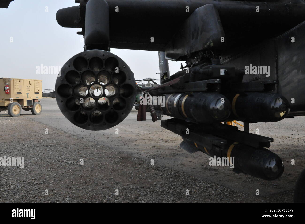 An AH-64 Apache helicopter with 1st Battalion, 10th Aviation Regiment ...