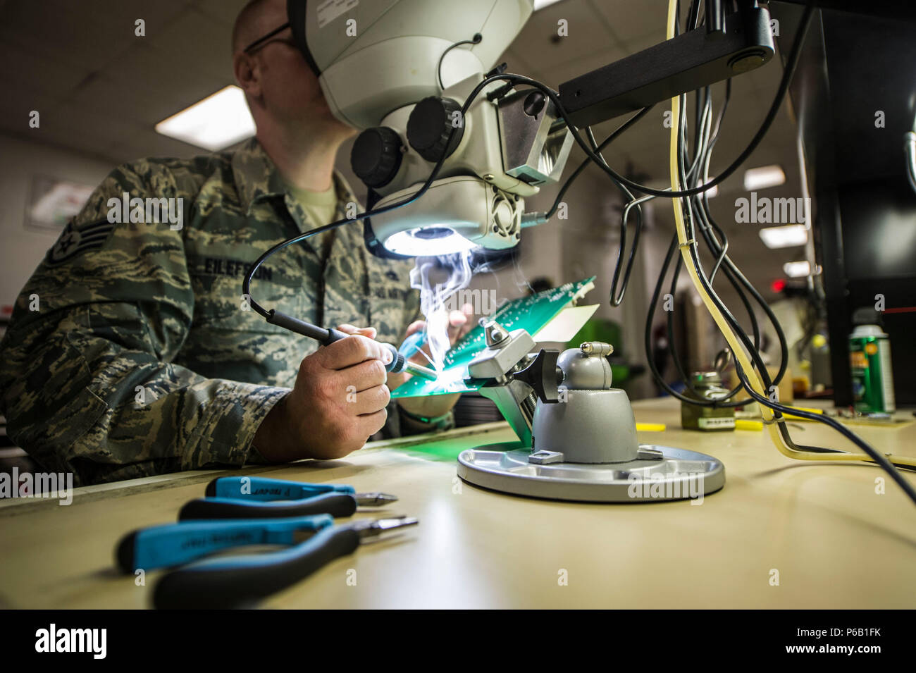 Staff Sgt. Kyle Eilefson, an Air Force Repair Enhancement Program ...