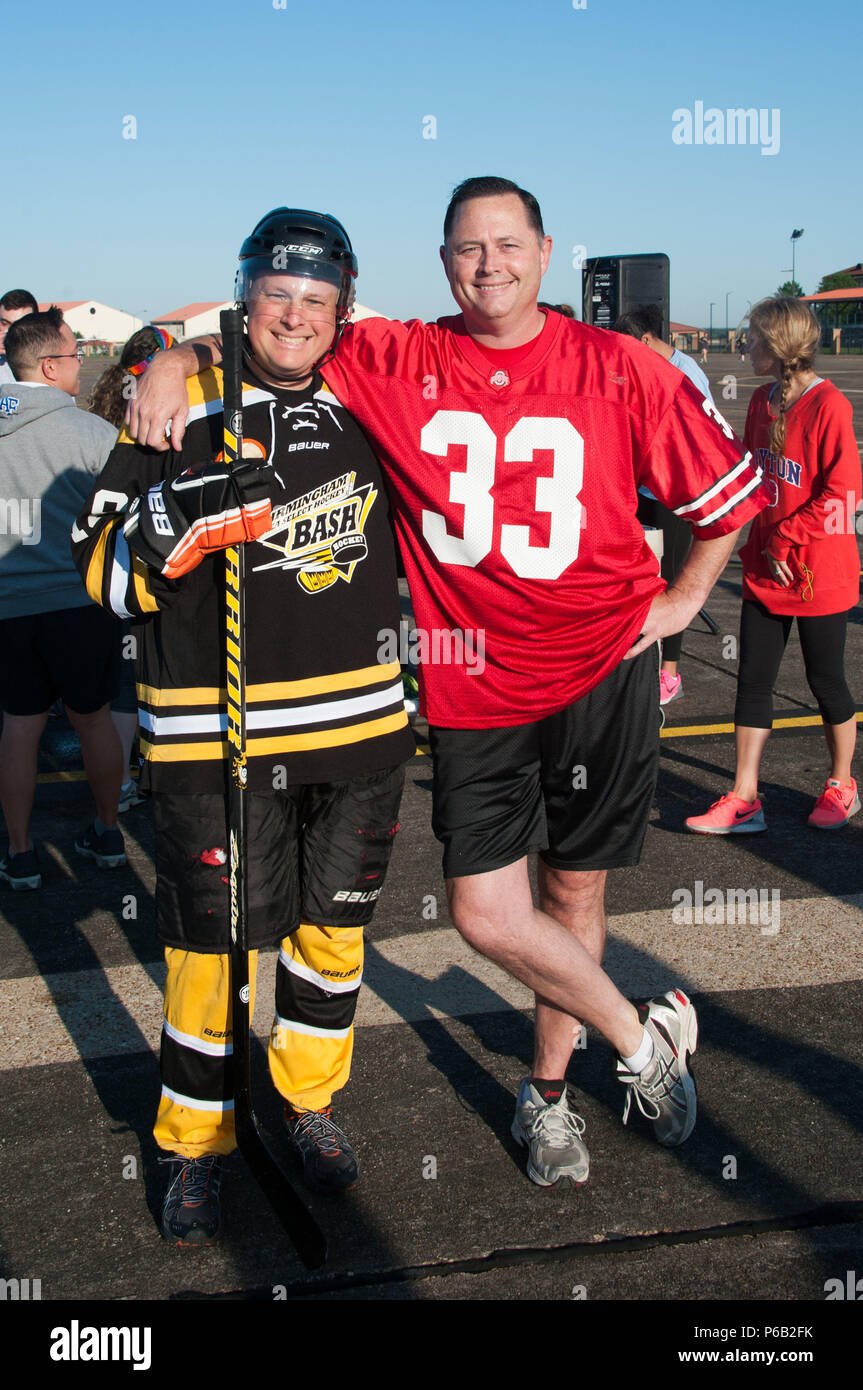 Maxwell AFB, Ala. - Major Brian Copper, left, 42nd Security Forces ...