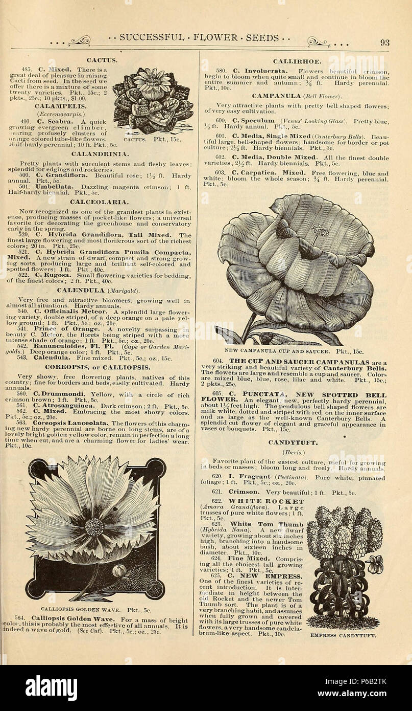 1894 garden and farm 1891 manual (Page 93) BHL42606135 Stock Photo - Alamy