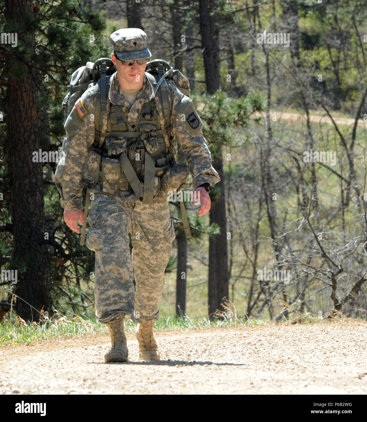 U.S. Army Spc. Garrett Welsh, with the South Dakota Army National Guard ...