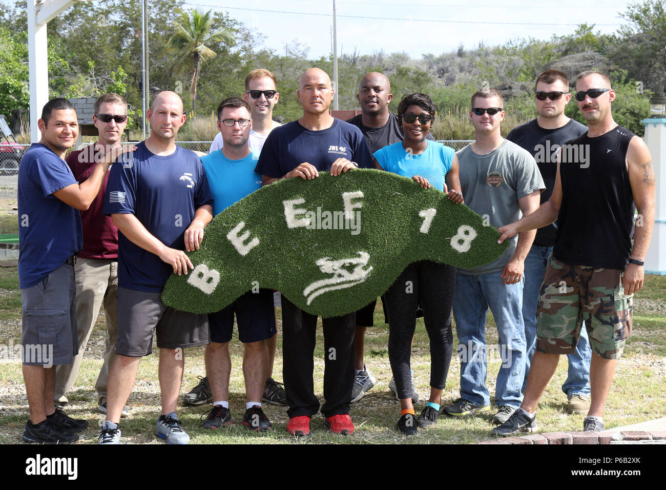 Joint Task Force Guantanamo Troopers with Base Engineer Emergency Force ...