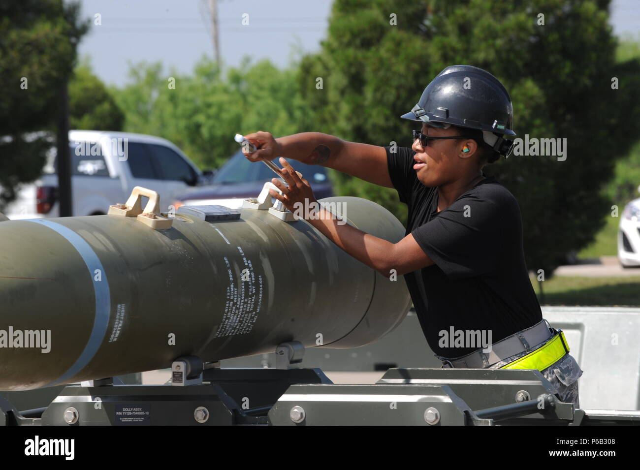 U.S. Air Force Airman 1st Class Tamarria Hudson, 7th Munitions Squadron ...