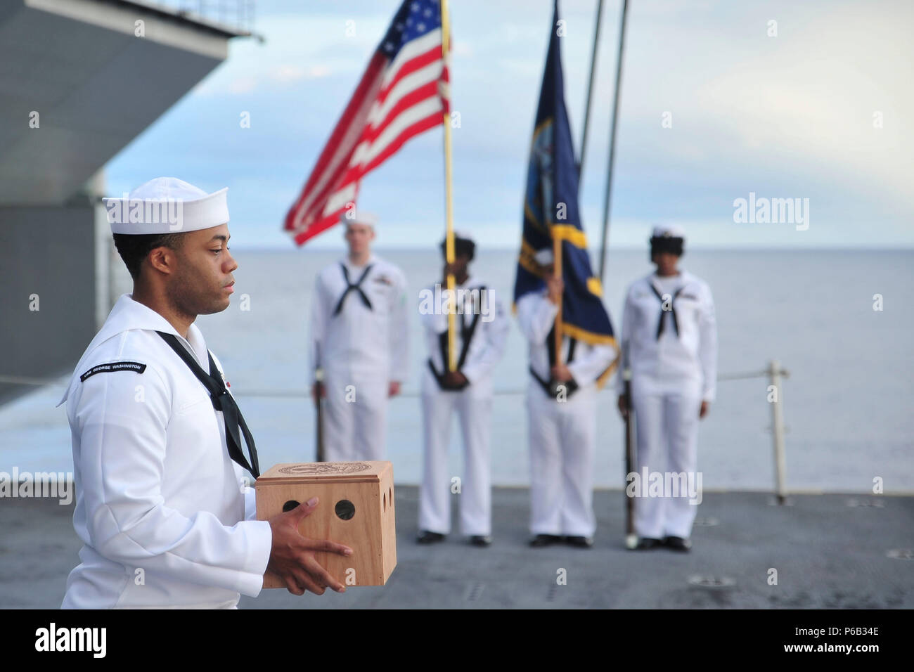 160827-N-GN619-089 ATLANTIC OCEAN (Aug. 27, 2016) Religious Programs ...