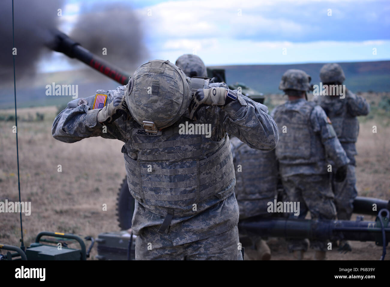 Oregon Army National Guard Sgt. 1st Class Lloyd Reeves, with Alpha ...