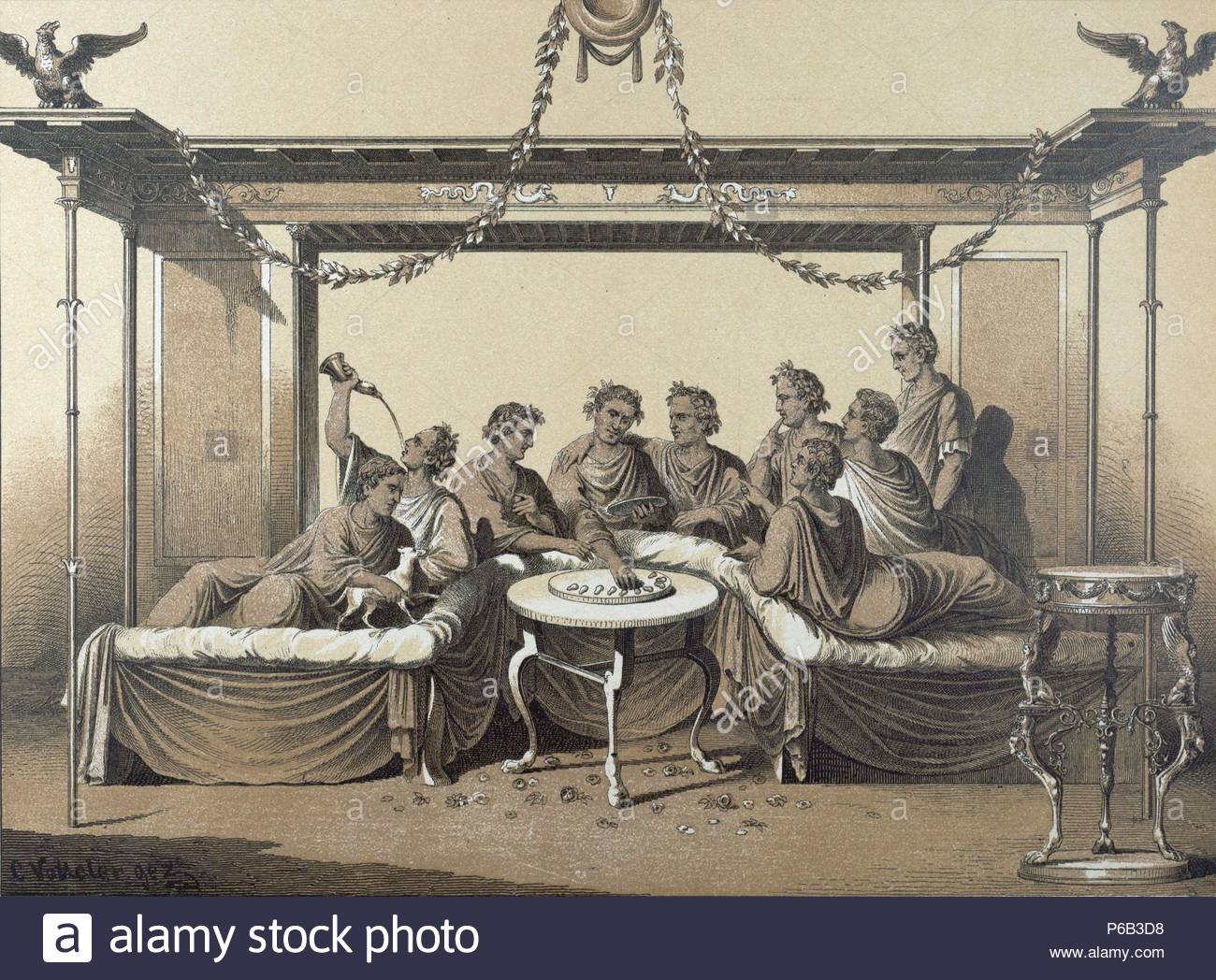 Roman Dining Room Stock Photos & Roman Dining Room Stock Images - Alamy