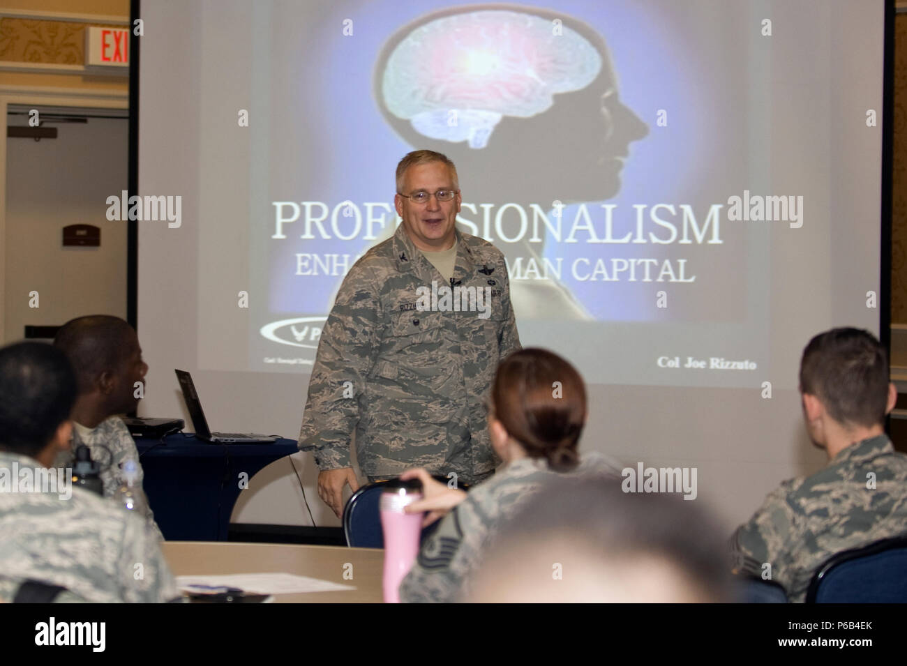 U.S. Air Force Col. Joseph Rizzuto, director of the Profession of Arms ...