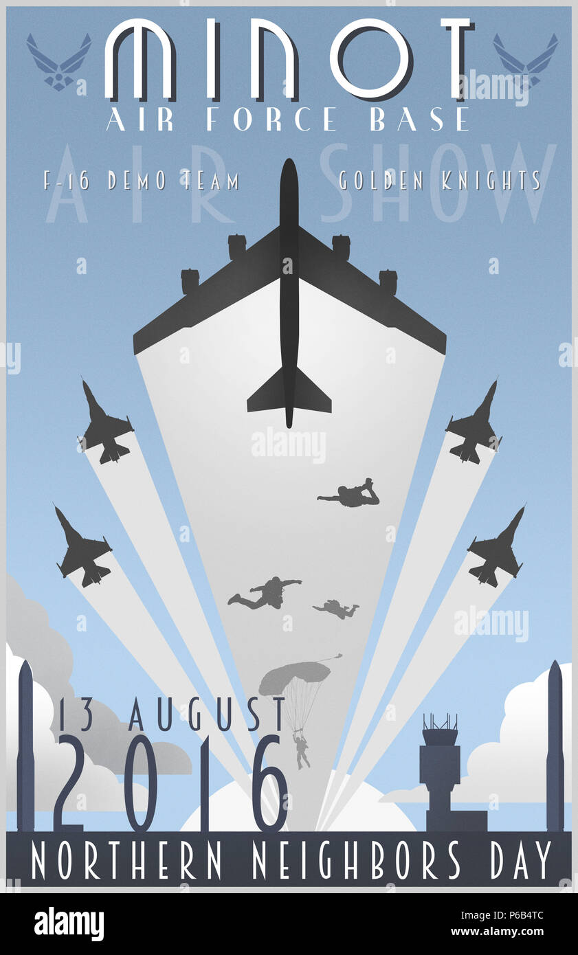 Minot Air Force Base air show flyer 2016. (U.S. Air Force graphic ...