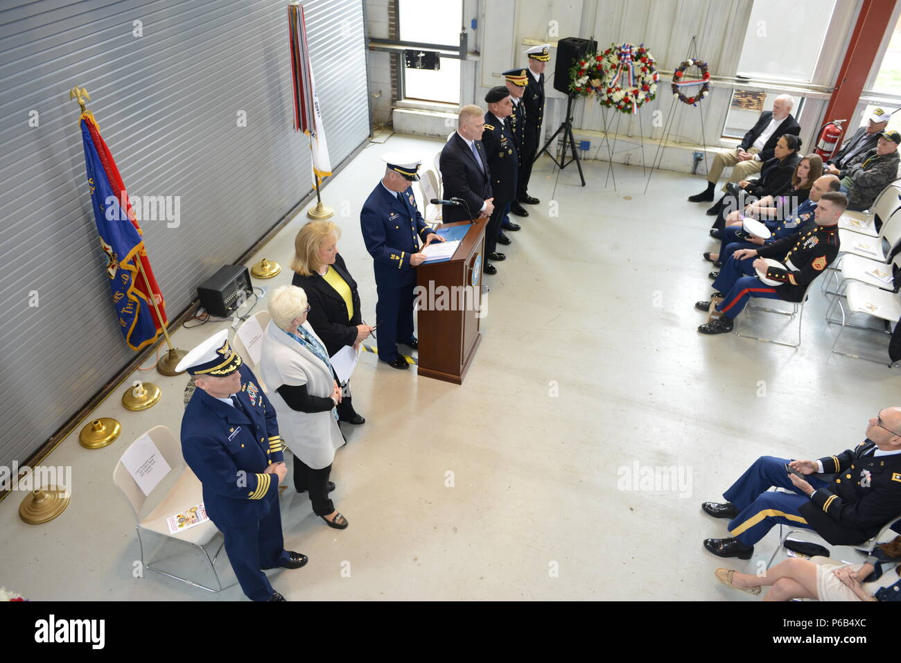 Opening remarks are read for the 2016 remembrance ceremony of Operation ...