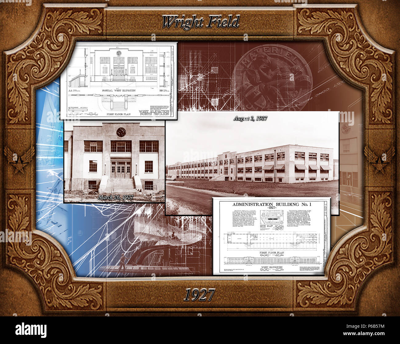 Electronic Image depicting history of Wright-Patterson Air Force Base ...