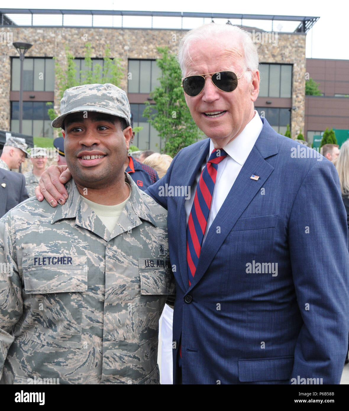 NEW CASTLE AIR NATIONAL GUARD, Del. - U.S. Vice President Joe Biden ...
