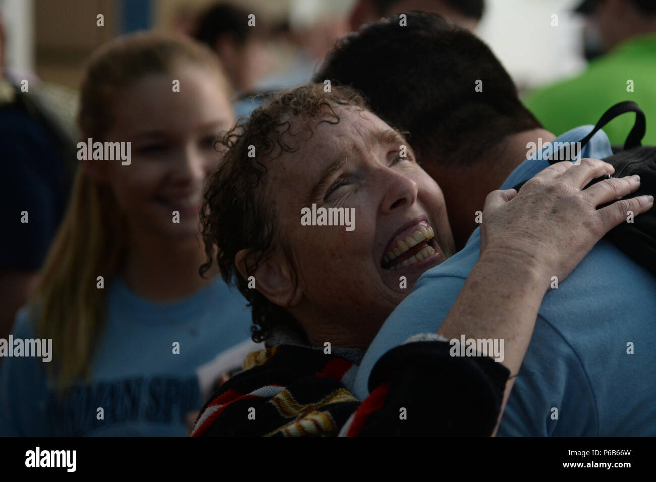 Paula Carpenter, District 5 Special Olympics Mississippi athlete, hugs ...