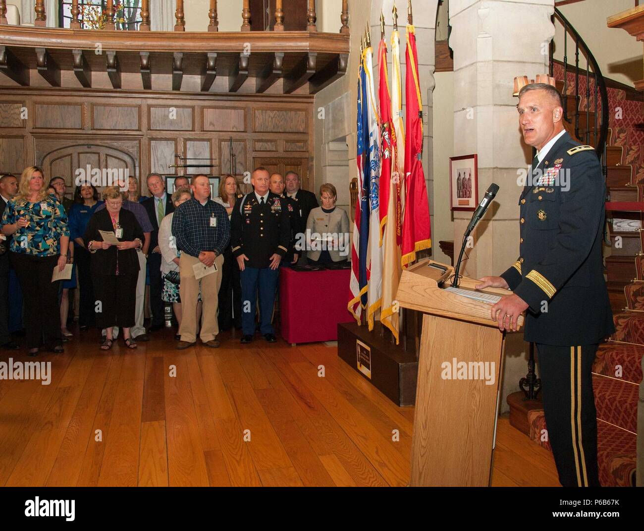 Maj. Gen. William Rapp, Commandant U.S. Army War College speaks to ...