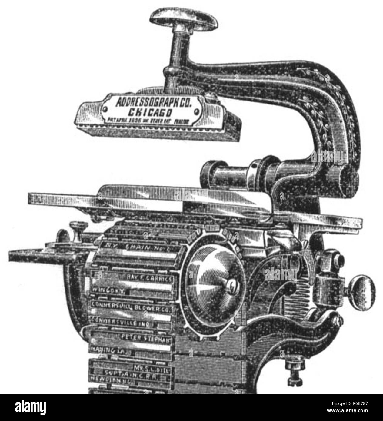 Addressograph hi-res stock photography and images - Alamy