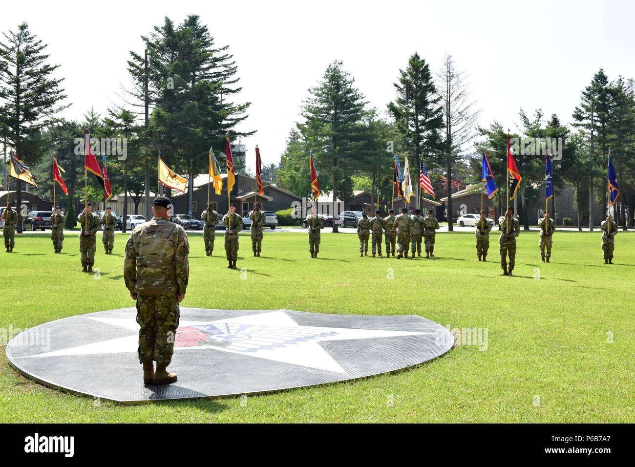 CAMP RED CLOUD, Republic of Korea – Col. Brandon D. Newton, U.S. Army Garrison Camp Red Cloud ...