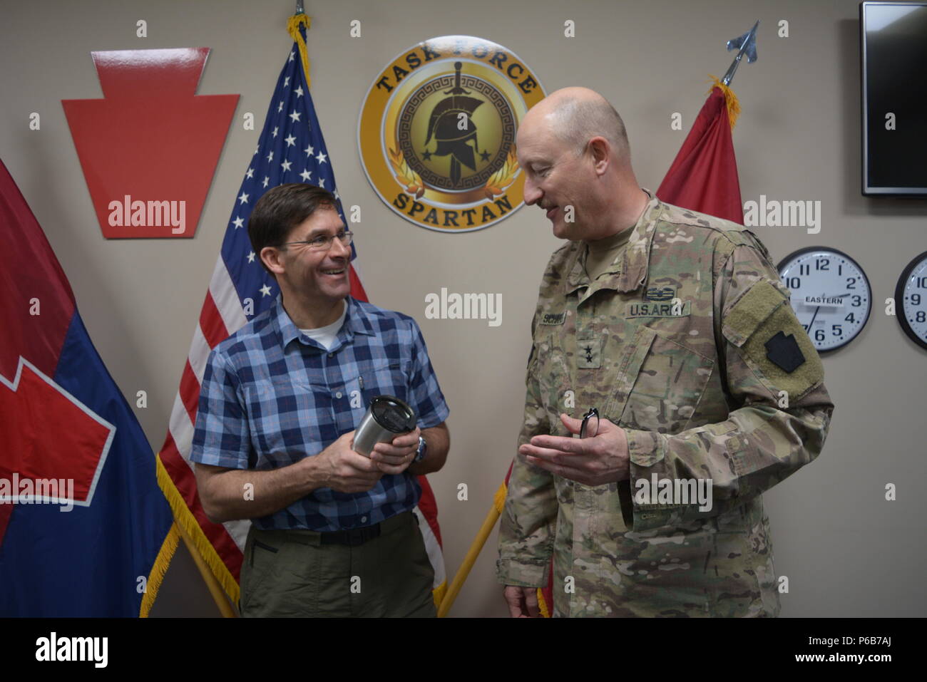 CAMP ARIFJAN, Kuwait — Maj. Gen. Andrew Schafer, commanding general ...
