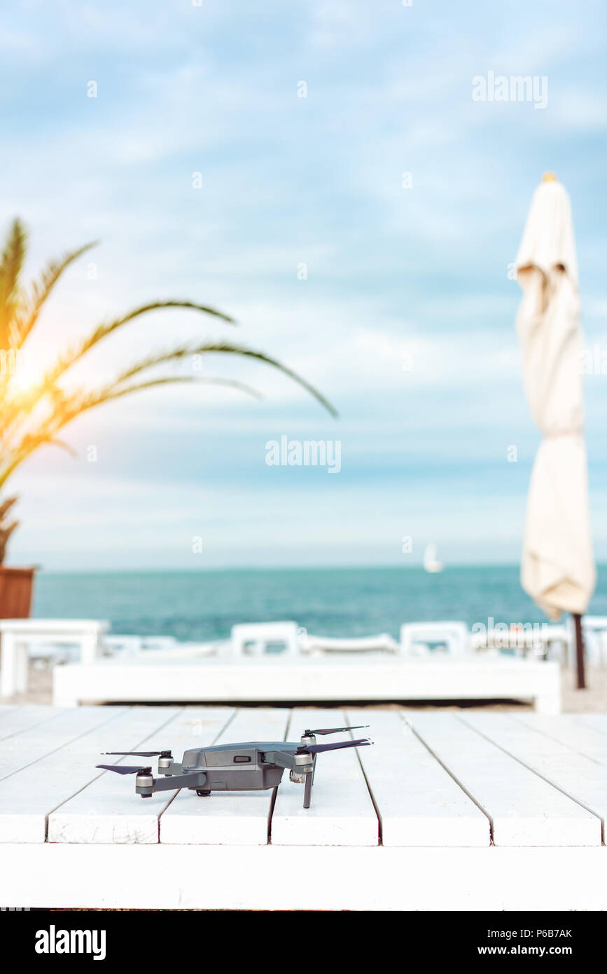drone stands on the table Stock Photo - Alamy
