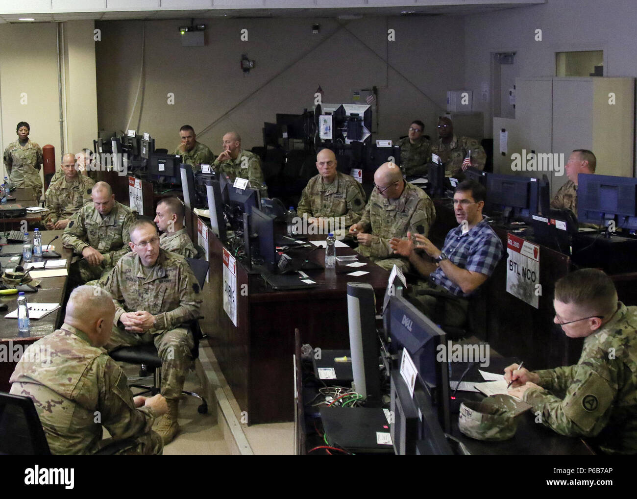 CAMP ARIFJAN, Kuwait – Secretary of the Army Dr. Mark Esper asks Task ...
