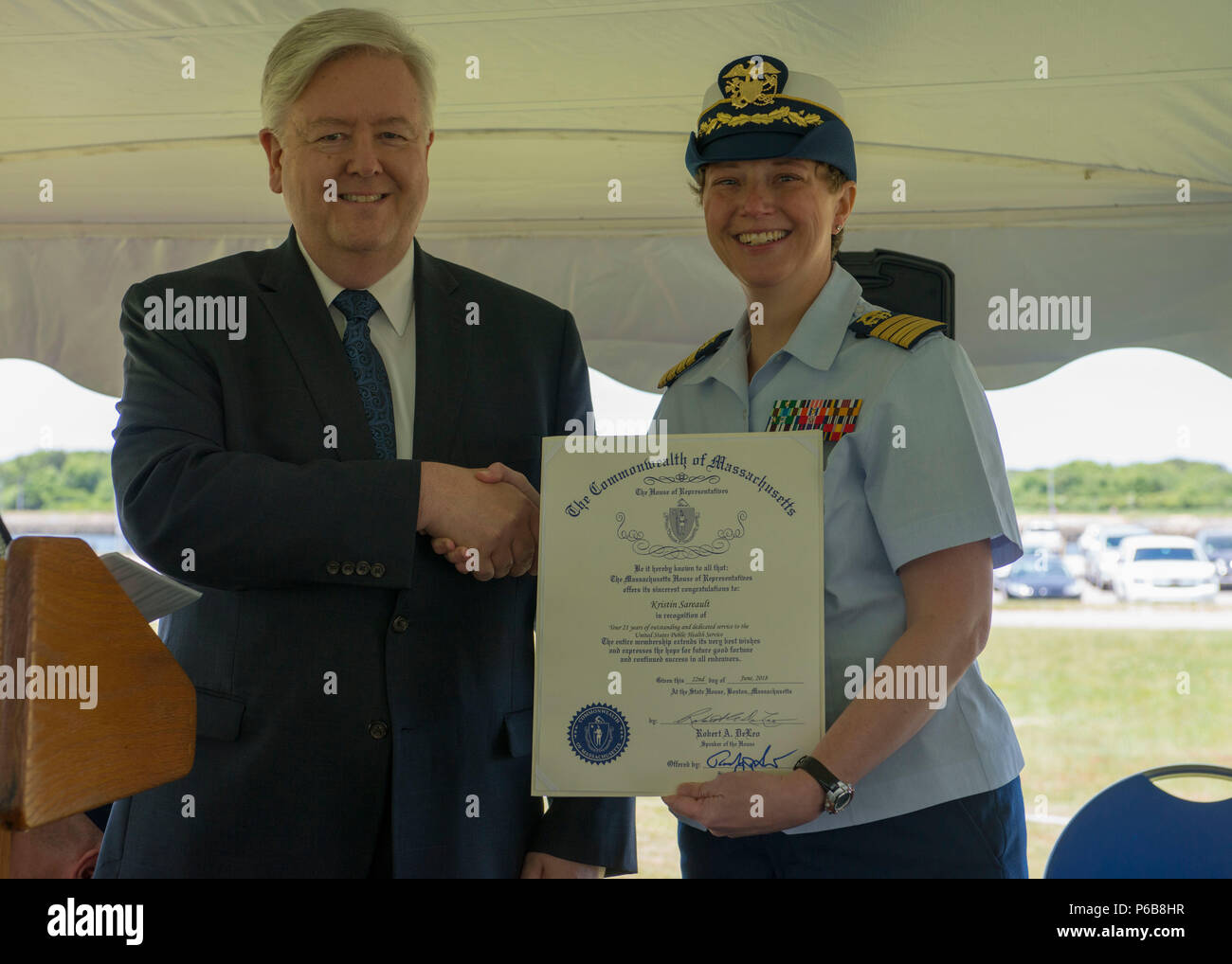Captain Kristen S. Sareault, USPHS, retires from active duty at USCG ...