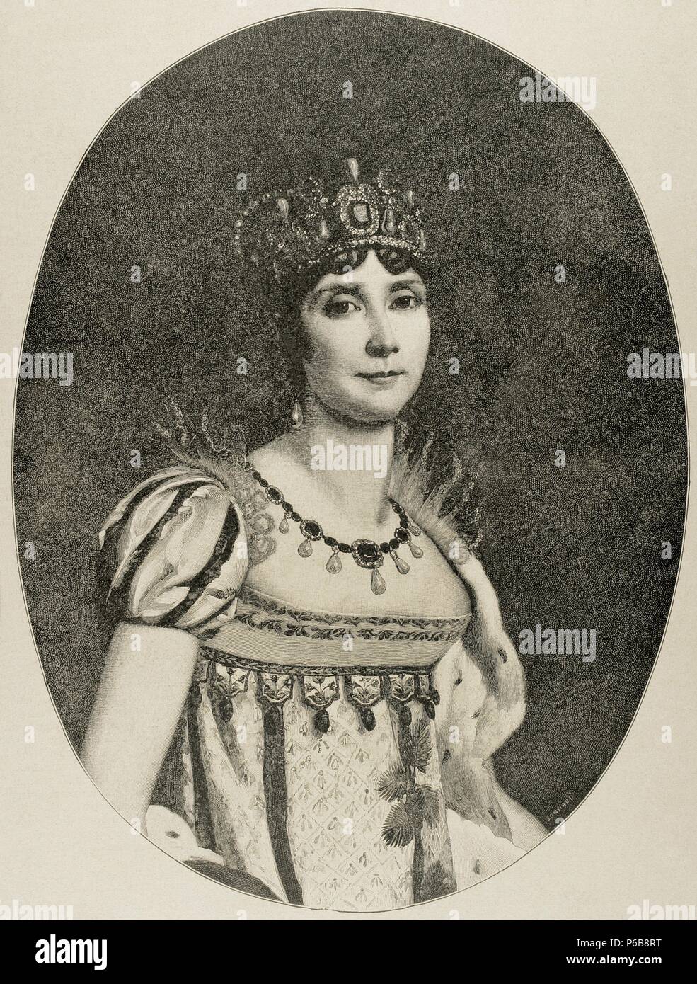 Josephine de Beauharnais (1763-1814). First wife of Napoleon I and ...