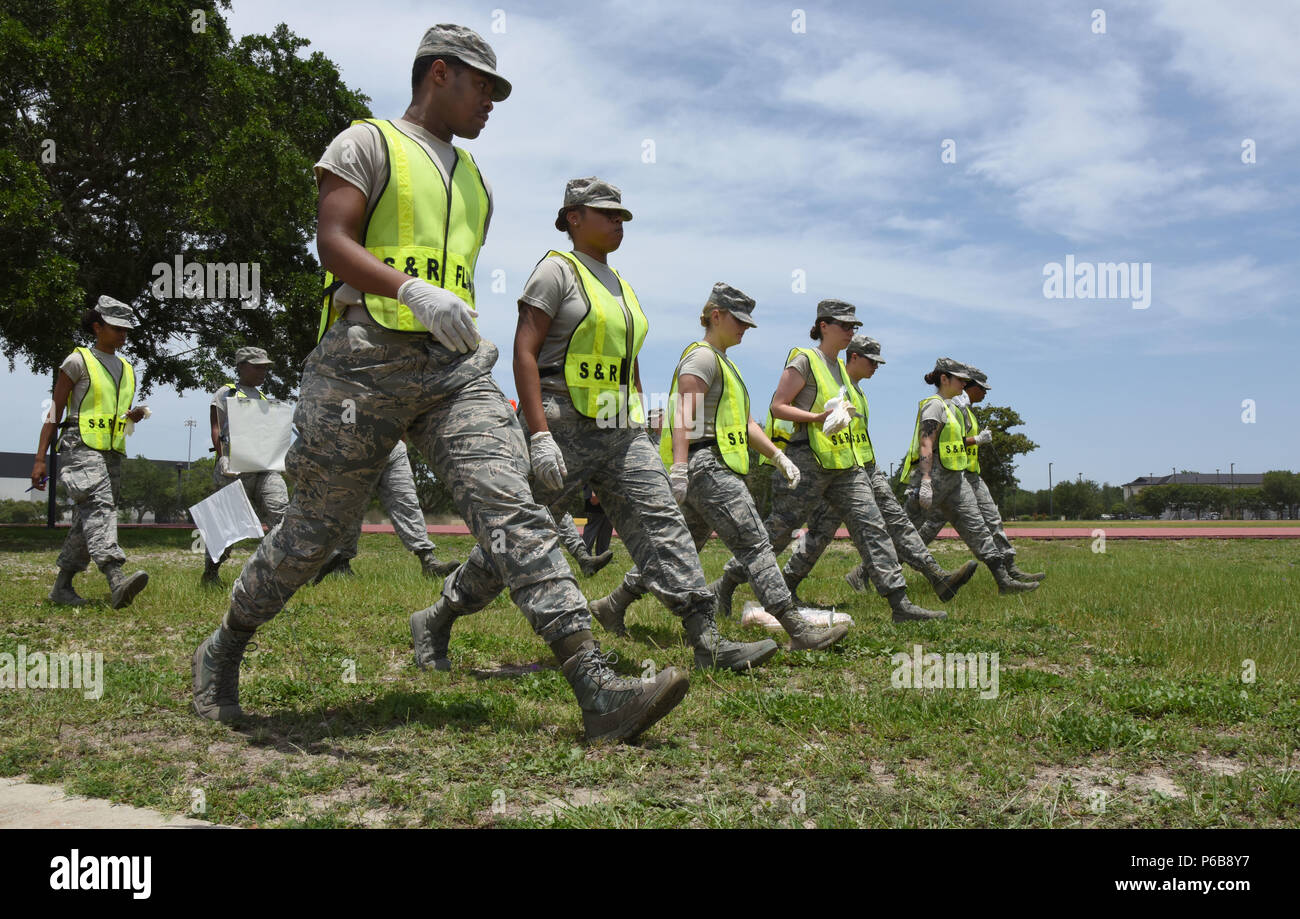 Members of the 81st Force Support Squadron Search and Recovery Team ...