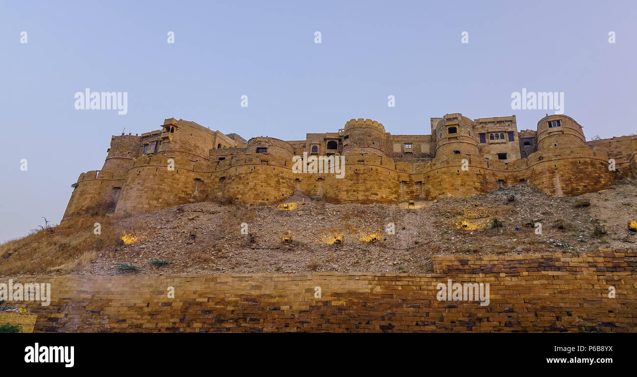 Jaisalmer Fort of Rajasthan, India. Jaisalmer Fort is the second oldest ...