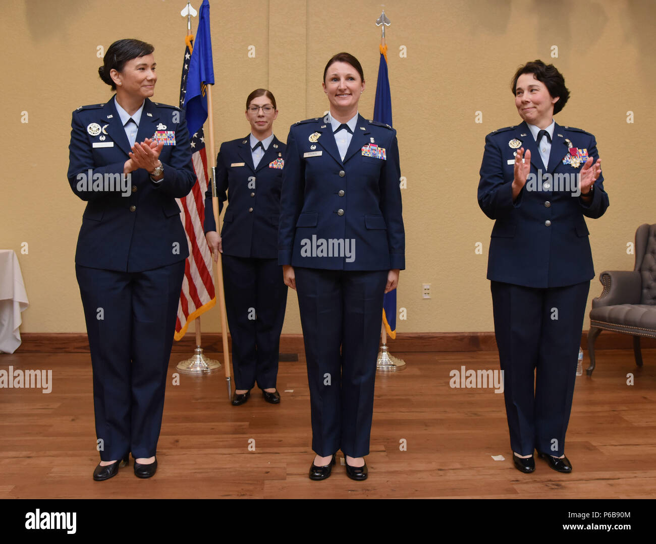 U.S. Air Force Col. Debra Lovette, 81st Training Wing commander, and ...