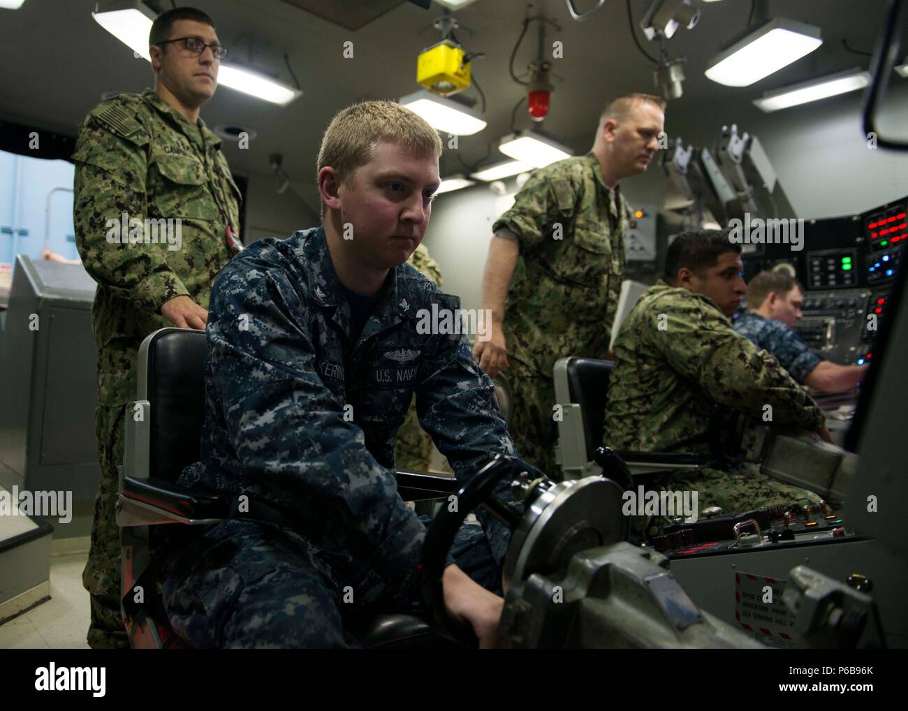BANGOR, Wash. (June 21, 2018) Sailors assigned to the Gold crew of the ...