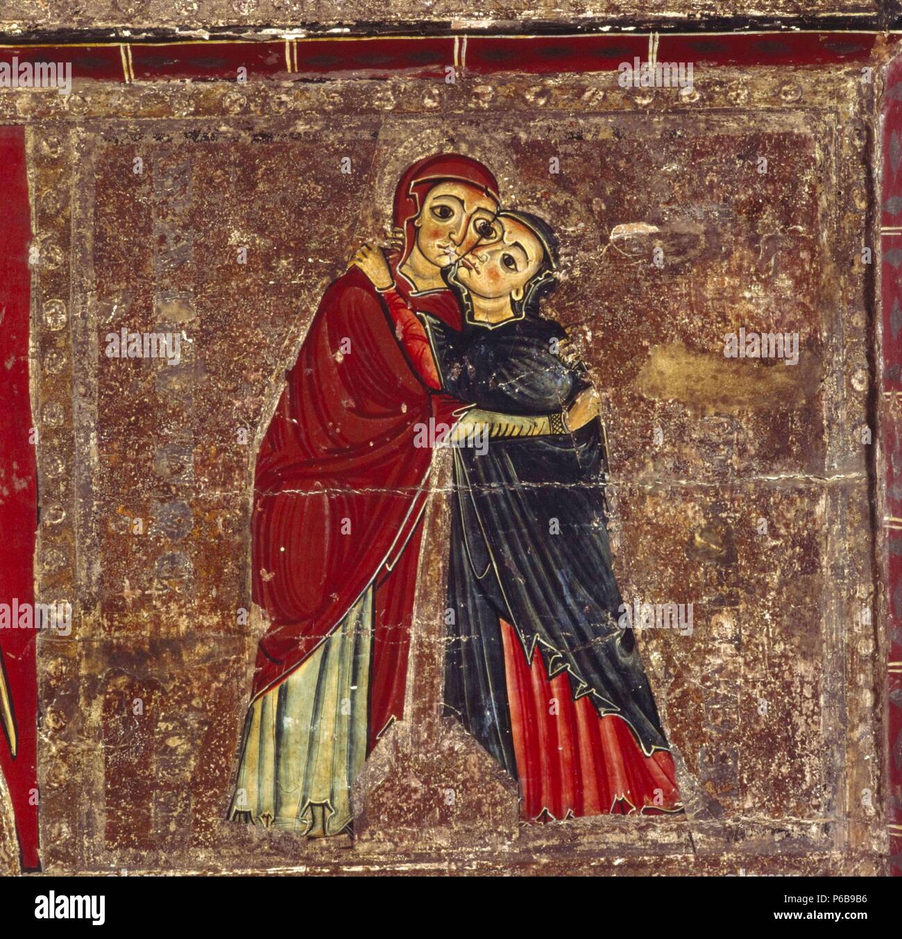 Romanesque Altar Frontal with Mary Magdalen and Virgin Mary Embracing ...