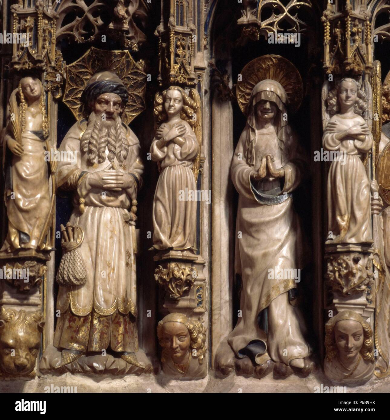 Altarpiece of saint tecla hi-res stock photography and images - Alamy