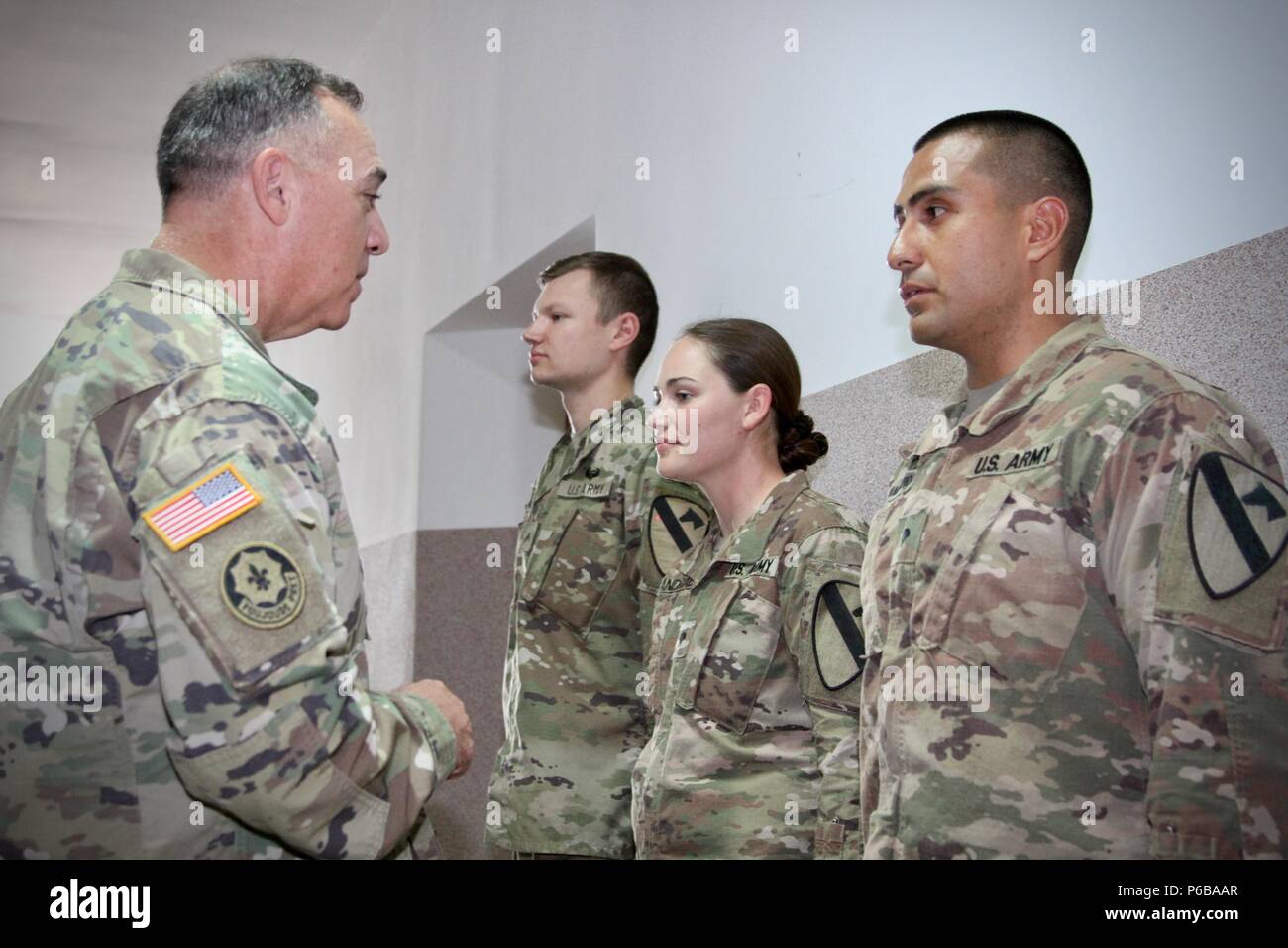Army Maj. Gen. Paul Calvert, the commanding general of 1st Cavalry ...