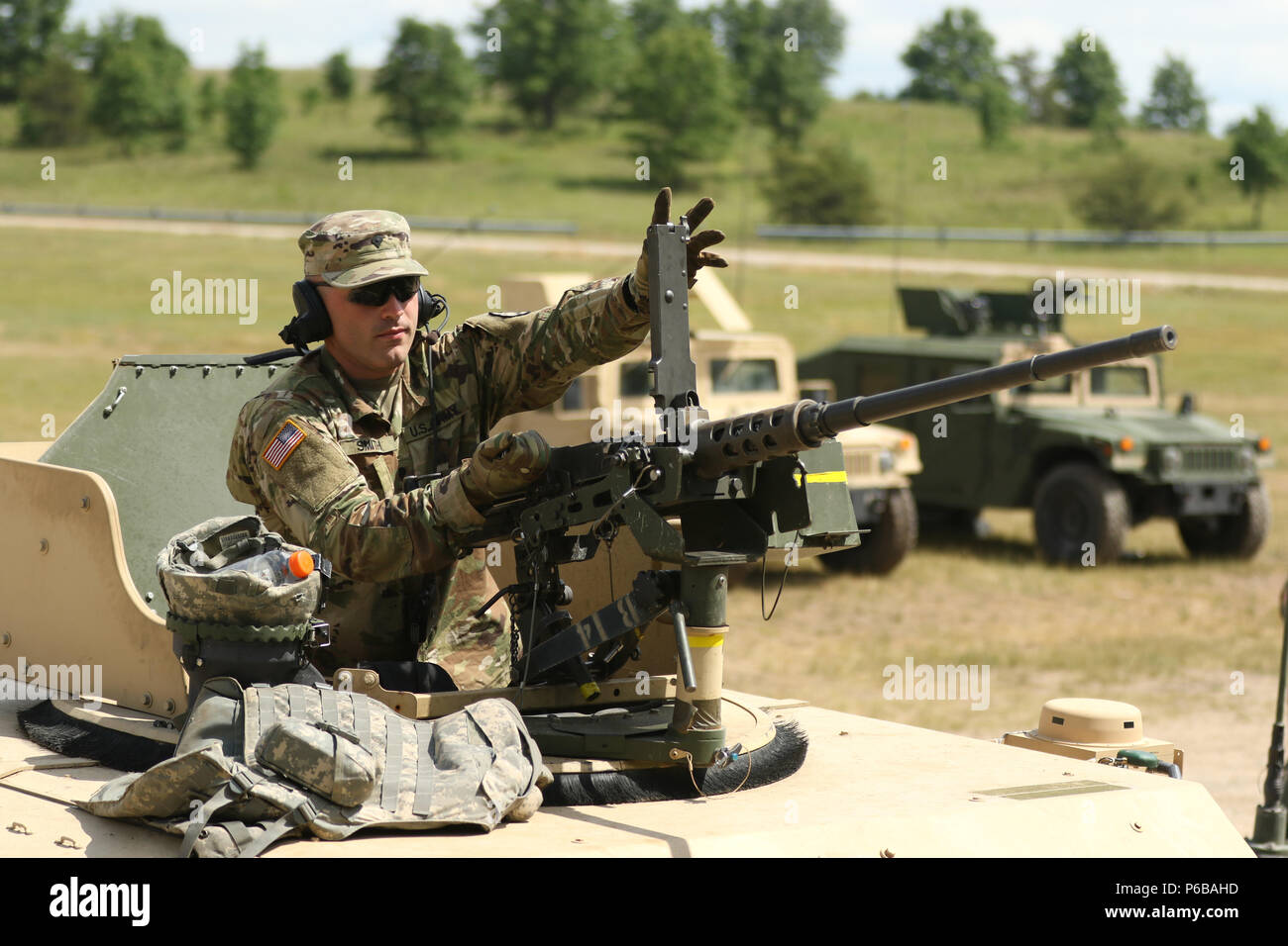 Spc. Cody Smith, a radio and communications security specialist with ...
