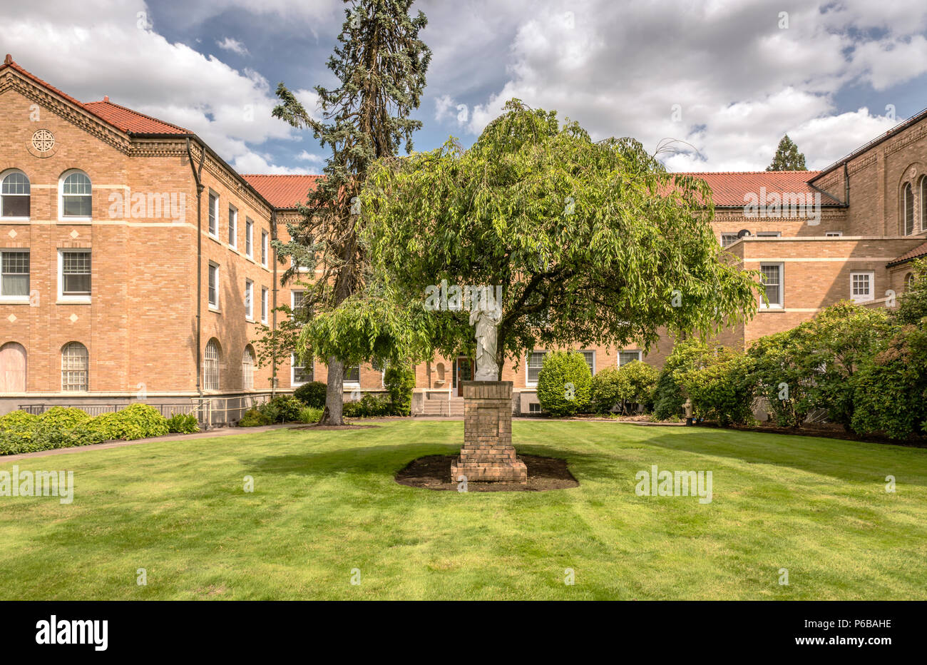 Mt Angel Abbey St. Benedict monastery, Oregon Stock Photo - Alamy