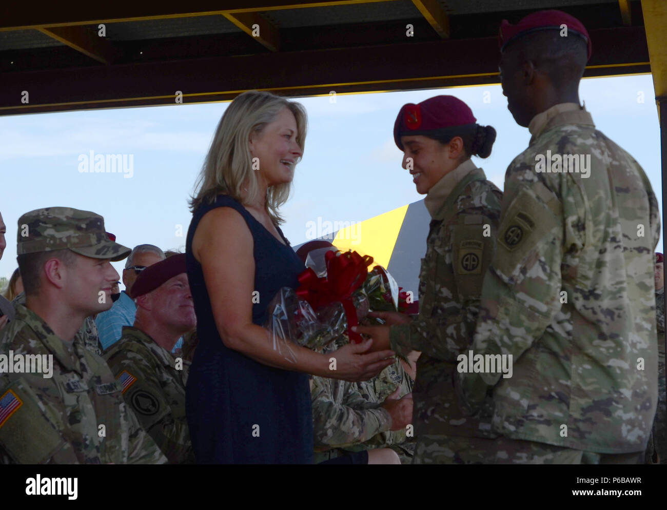 Mrs. Beth Hilbert, spouse of incoming commander Col. Joe Hilbert ...