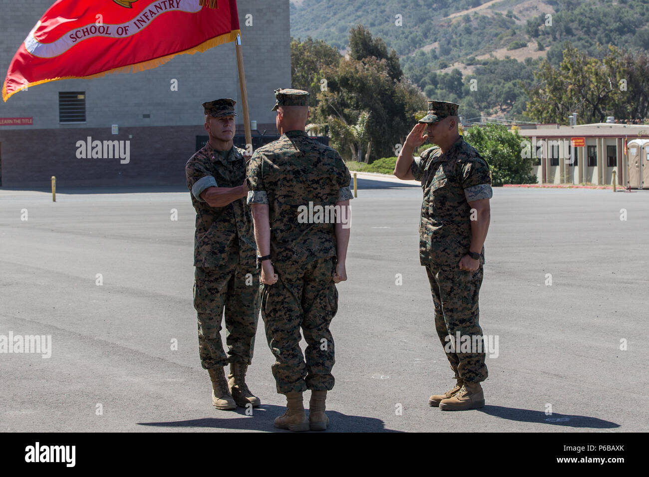 U.S. Marine Corps Col. Kyle Stoddard, inbound commanding officer ...