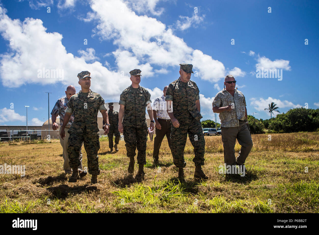 U.S. Marine Corps Maj. Gen. Vincent Coglianese (second from the right ...