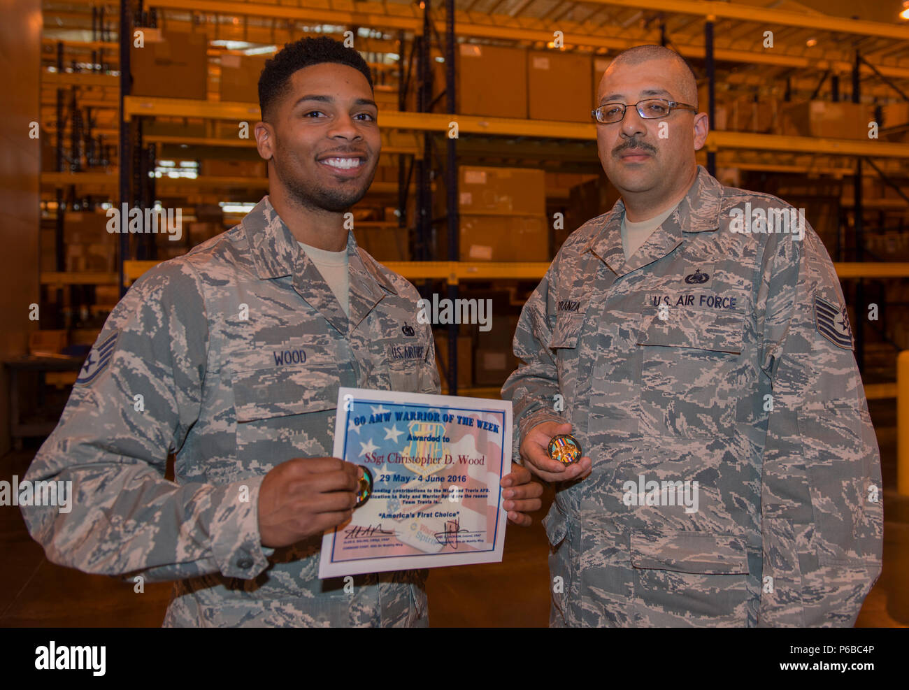 Colonel Joel Jackson, commander, 60th Air Mobility Wing, and Chief ...