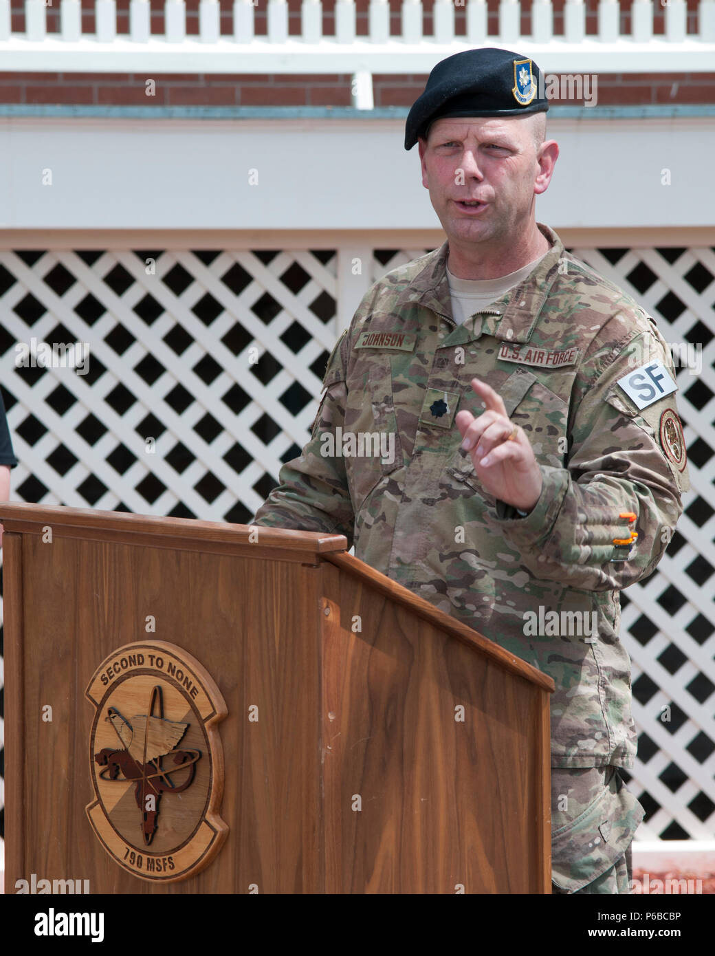 Lt. Col. Christopher Johnson, 790th Missile Security Forces Squadron ...