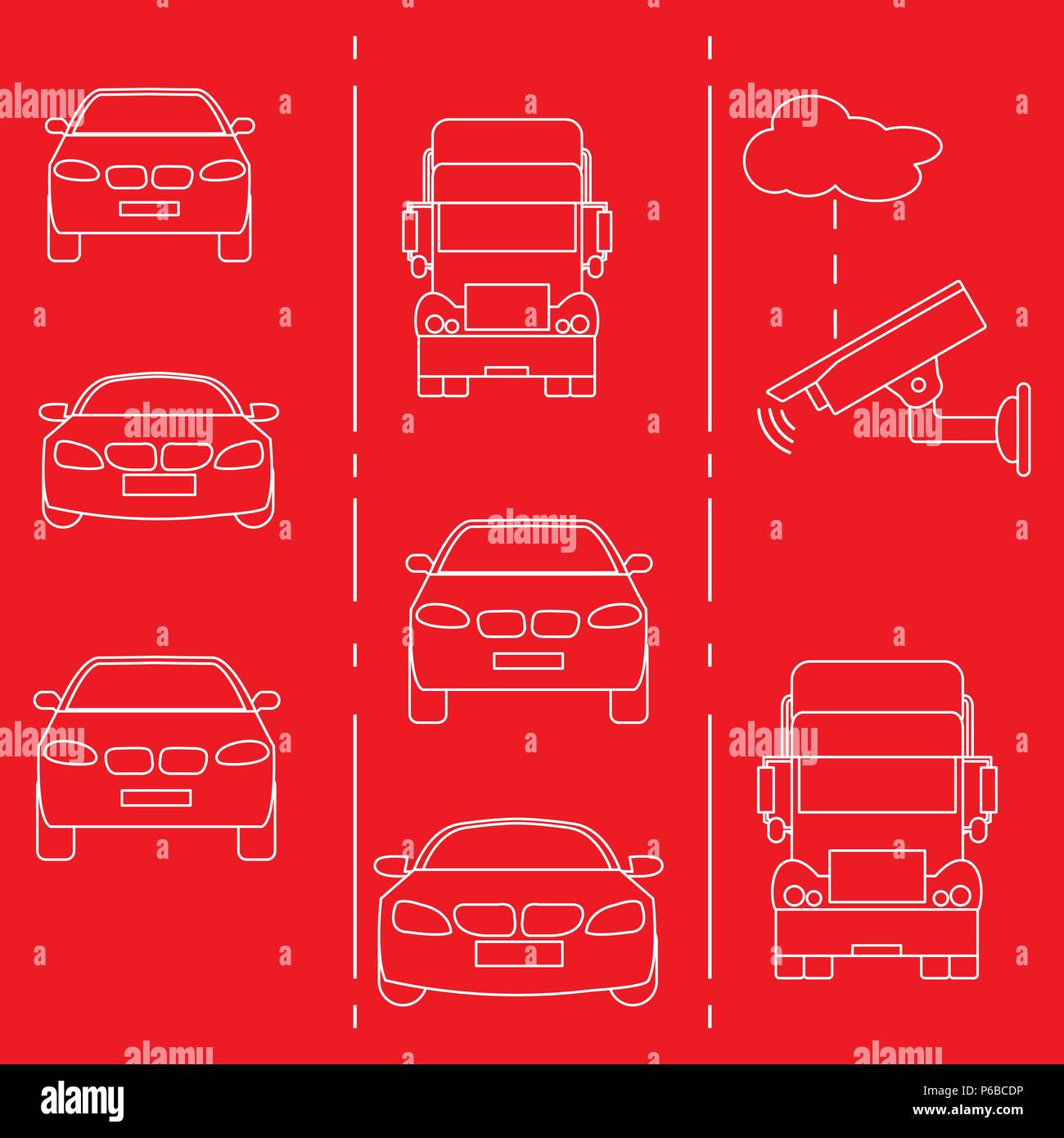 Security camera and traffic. Detection of offenses and ensuring the ...