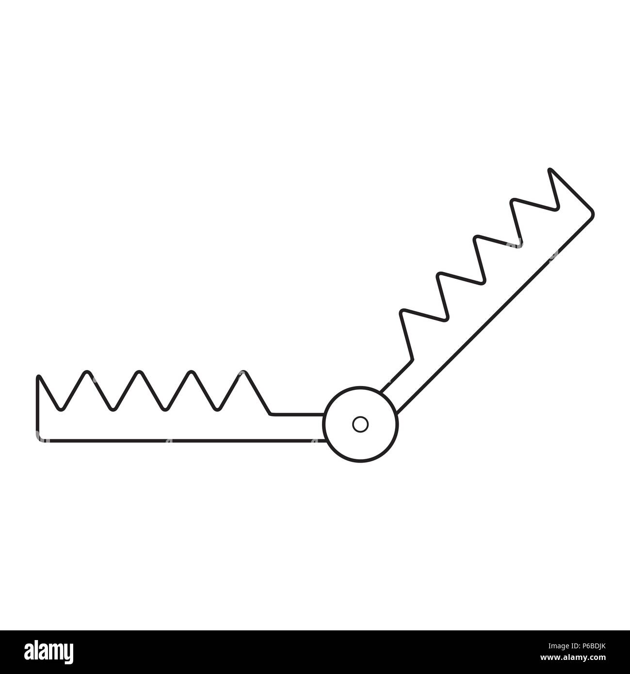 Bear trap icon vector vectors hi-res stock photography and images - Alamy
