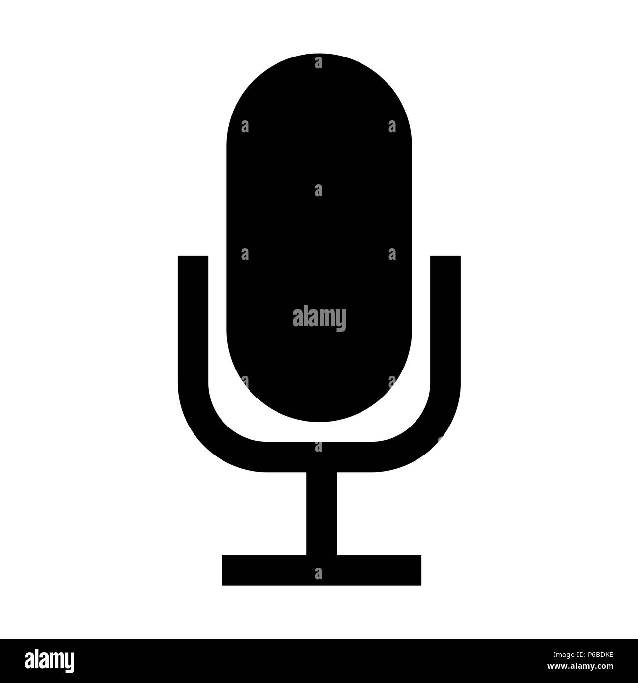Mic vector icon cartoon Stock Vector Images - Alamy