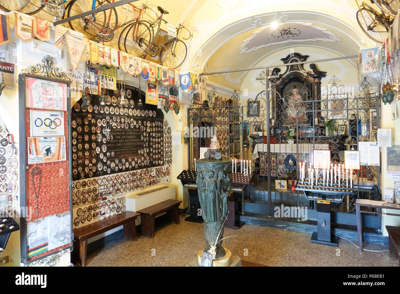 madonna di ghisallo church, Magreglio, Lake Como, Italy Stock Photo - Alamy