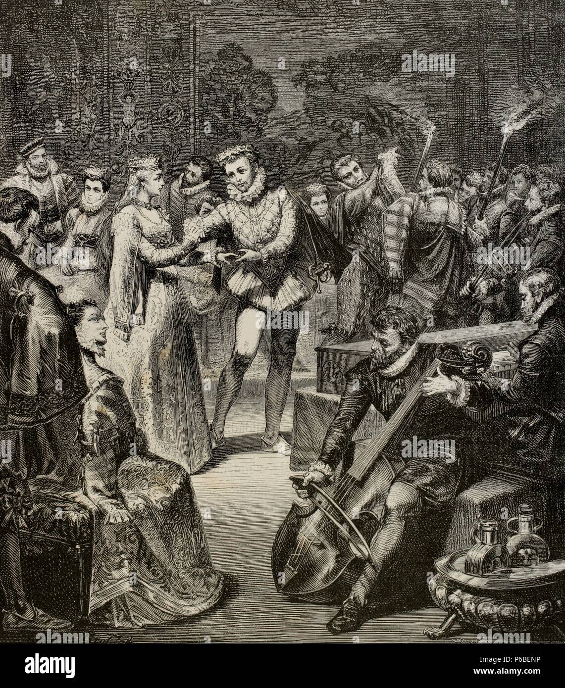 Leopold I (1640-1705). Holy Roman Emperor. Bridal Party of Leopold I ...